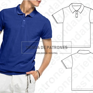 PATTERN Polo Shirt for Men, Sewing Pattern, Digital, Pattern PDF, Pack ...