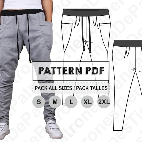 PATTERN Jogging Pants for Men Sewing Pattern Digital - Etsy
