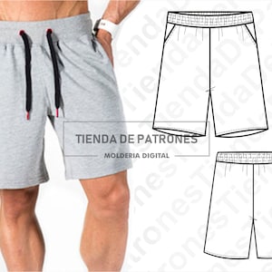 PATTERN Short Sport Pants for Men, Sewing Pattern, Digital, Pattern PDF ...