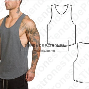 PATTERN Tank Top for Men, Sewing Pattern, Digital, Pattern PDF, Pack ...