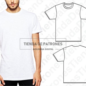 PATTERN T-shirt Men, Sewing Pattern, Digital, Pattern PDF, Pack Size S ...