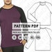 PATTERN T-shirt Men, Sewing Pattern, Digital, Pattern PDF, Pack Size S ...