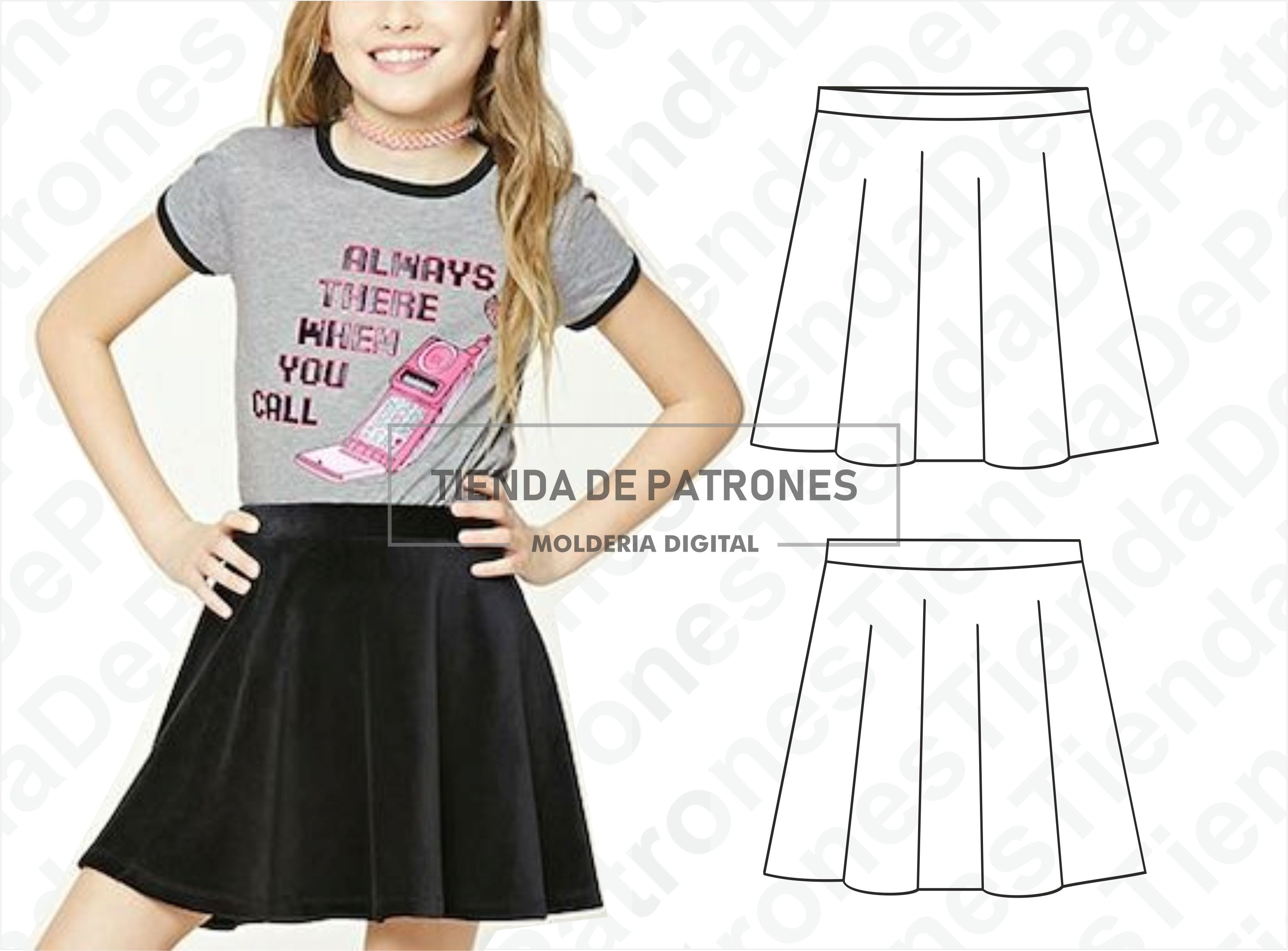 PATTERN Skirt for Girls Pattern for Girls Sewing Pattern - Etsy