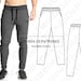 PATTERN Skinny Jogging Pant for Men, Sewing Pattern, Digital, Pattern ...