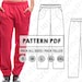 PATTERN Jogging Pants for Men, Sewing Pattern, Digital, Pattern PDF ...