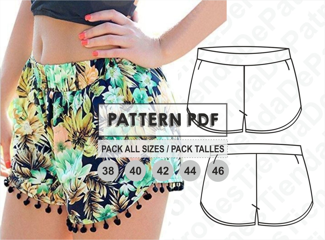 PATTERN Short Pants for Womens Women's Shorts Sewing - Etsy