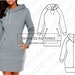 PATTERN Women's Long Hoodie Dress, Sewing Pattern, Digital, Pattern PDF ...