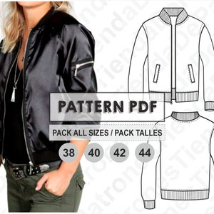 PATTERN Bomber Jacket for Womens Women's Jacket Sewing - Etsy