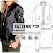 PATTERN Bomber Jacket for Womens Women's Jacket Sewing | Etsy