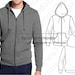 PATTERN Men's Hoodie Jacket, Pattern Sewing, Digital, PDF, Pack Size XS ...