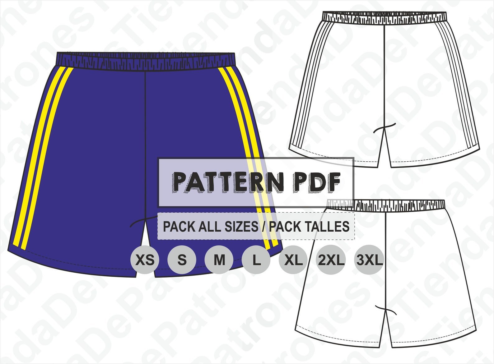 PATTERN Football Short for Men Sewing Pattern Digital - Etsy