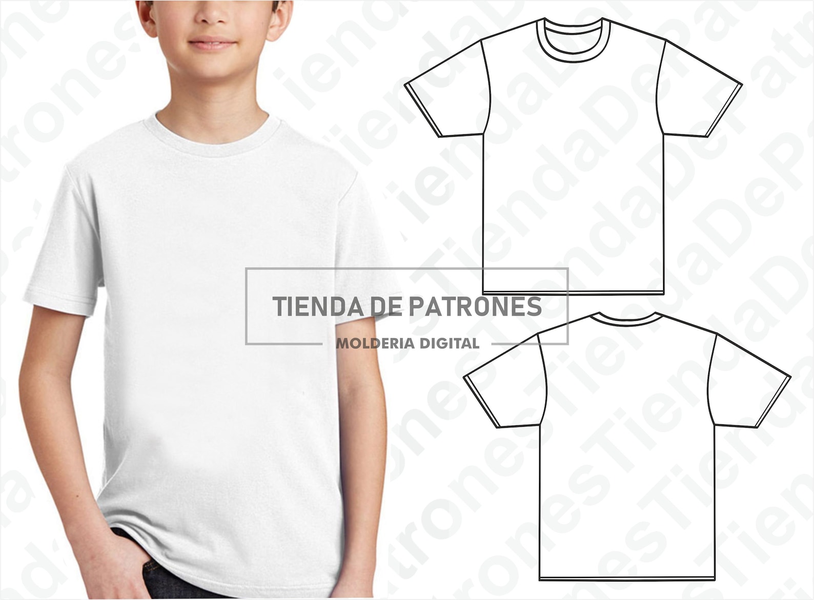 PATTERN T-shirt Kids, T-shirt for Children, Sewing Pattern, Digital ...