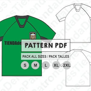 PATTERN Football Shirt for Men, Sewing Pattern, Digital, Pattern PDF ...