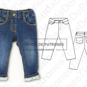 PATTERN Baby Denim Pants, Jean Pants for Babies, Sewing Pattern ...
