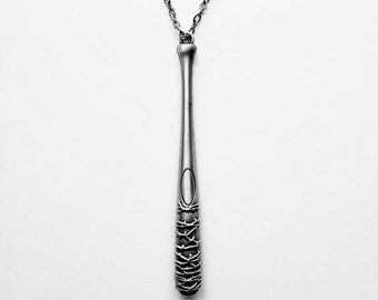 The Walking Dead Negan/lucille Necklace - Etsy