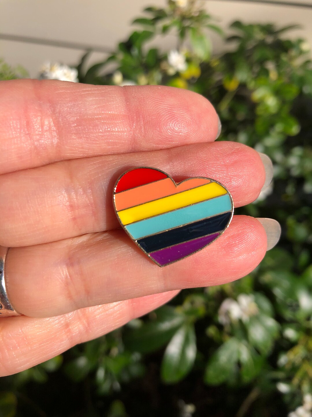 Gay Pride Rainbow LGBTQIA Pride Badge Pin Rainbow Flag Queer Gay ...