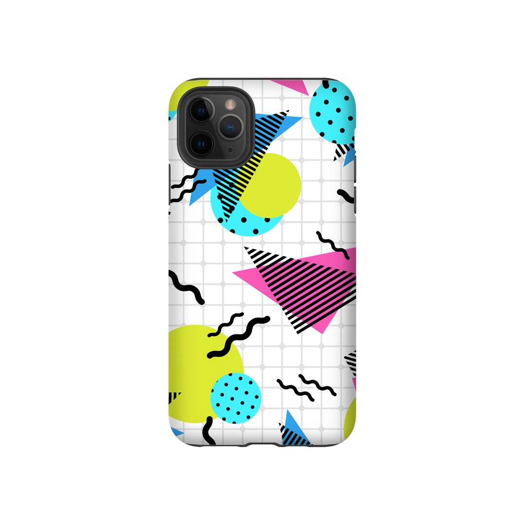 Memphis Style Phone Case: Retro 80s 90s Geometric Pop Art - Etsy