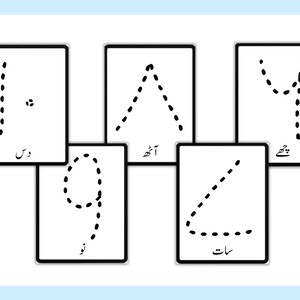 Urdu Number Flashcards - Etsy