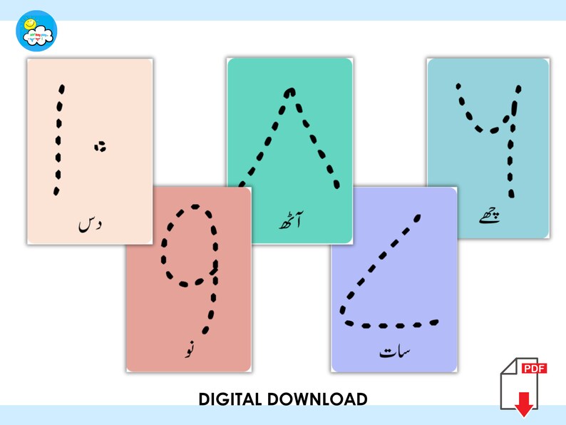 Urdu Number Flashcards - Etsy