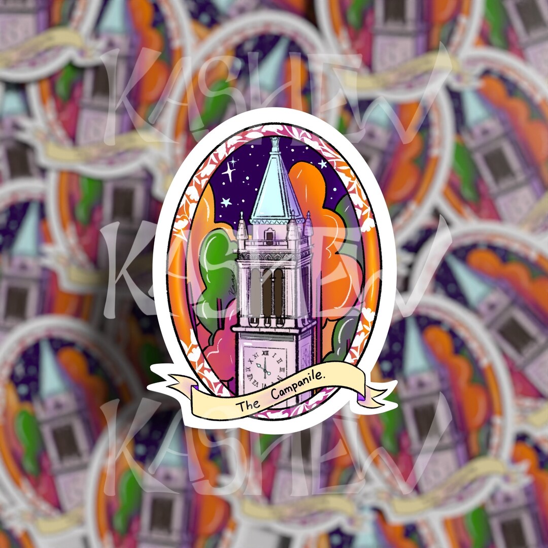 Berkeley Evening Stamp Sticker - Etsy