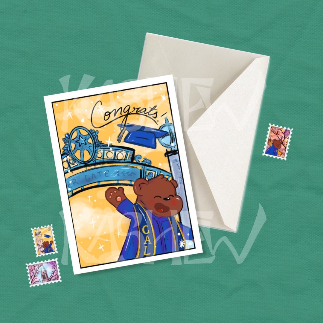 Graduation Bear Greeting Card - Etsy
