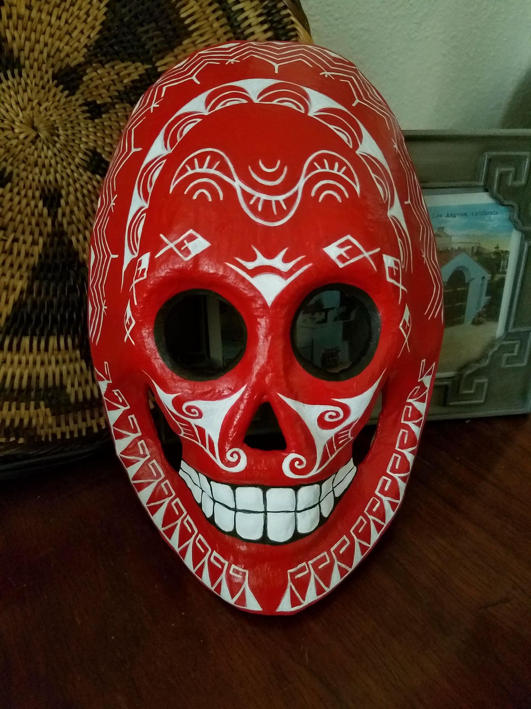 Skull Mask Halloween Dia De Los Muertos Day of the Dead Sugar Skull ...