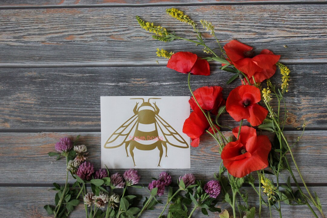 Bumblebee Bee Vinyl Decal Bumper Sticker Honey Bug Insect Buzz ...