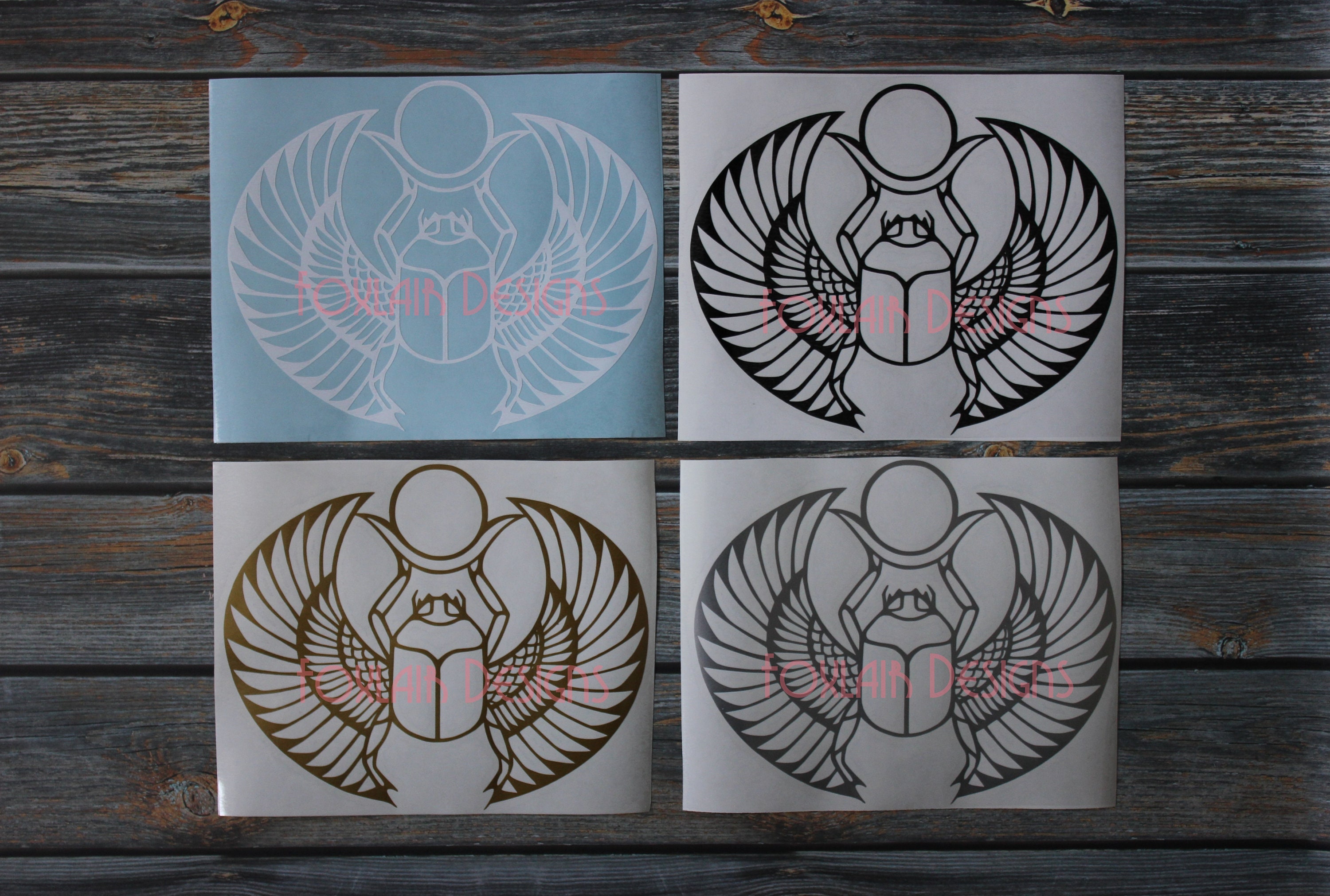 Winged Scarab Beetle Vinyl Decal Bumper Sticker Ancient - Etsy