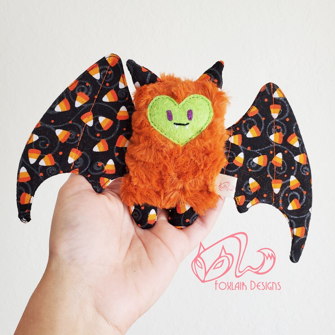 Bat Plush Halloween Stuffed Animal Stuffie Plushie Desk Buddy Spooky ...