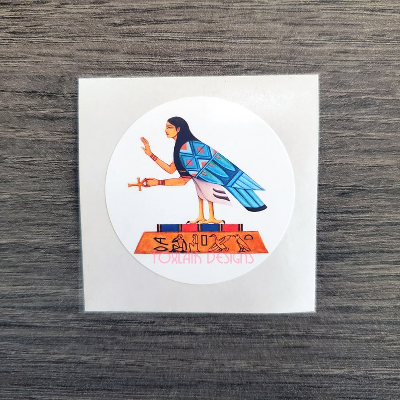 Harpy Ancient Egyptian Ba Soul Sticker Egypt Bird Metaphysical - Etsy