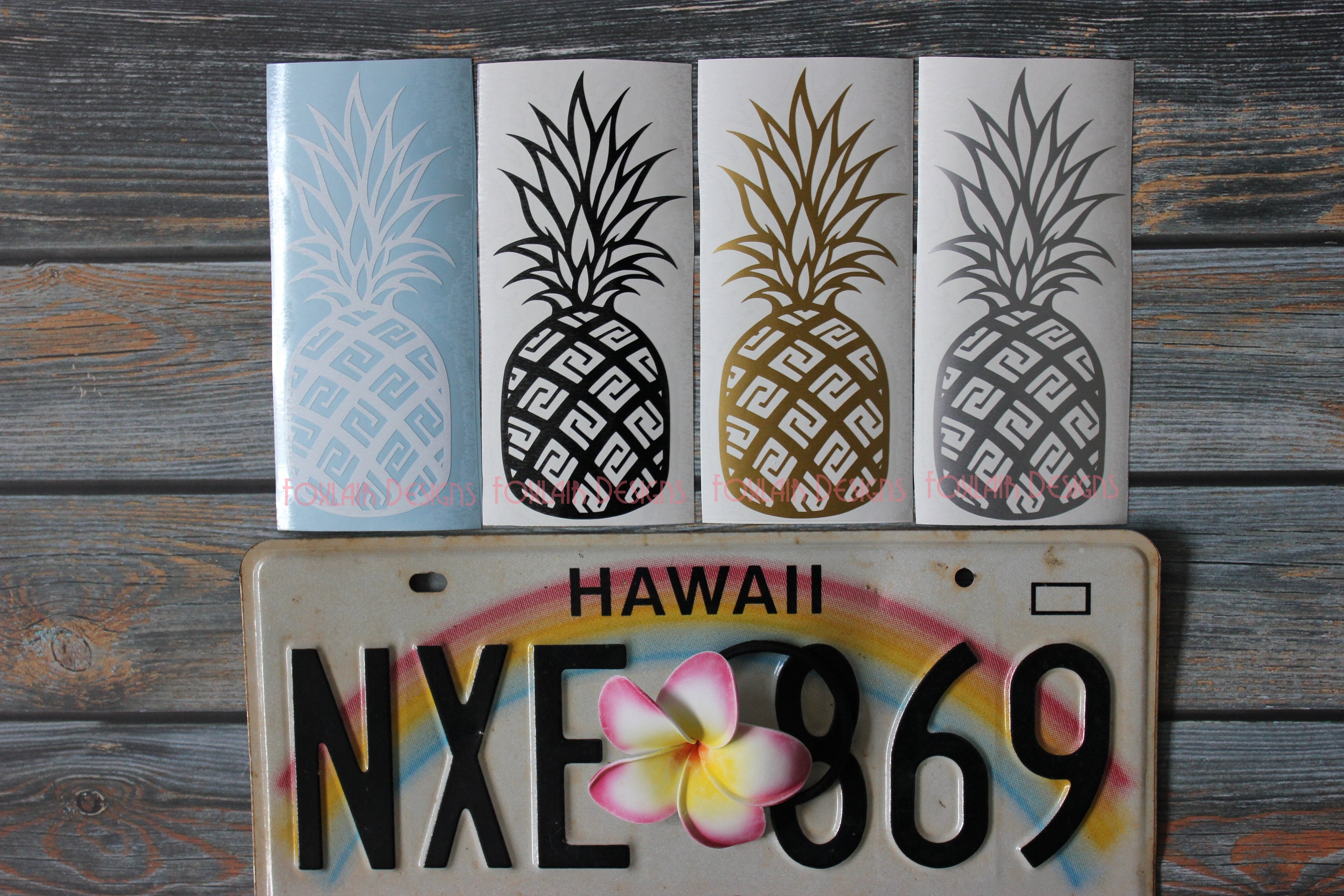 Pineapple Tribal Tattoo Aloha Bumper Sticker Vinyl Decal | Etsy