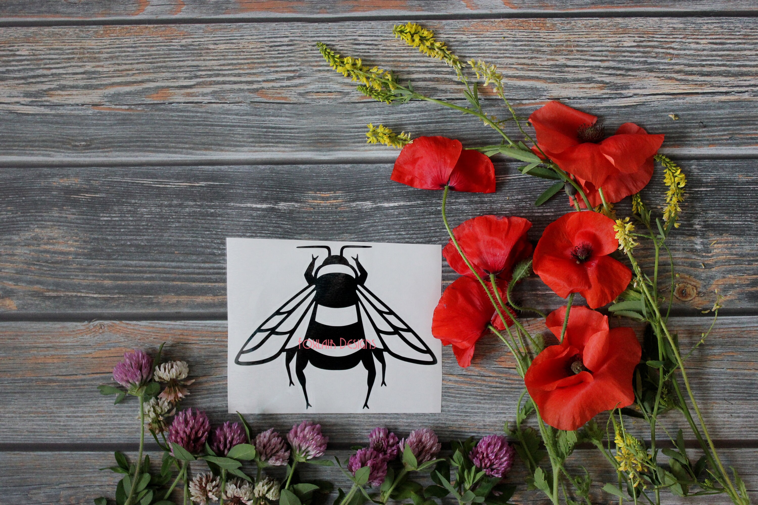 Bumblebee Bee Vinyl Decal Bumper Sticker Honey Bug Insect Buzz | Etsy