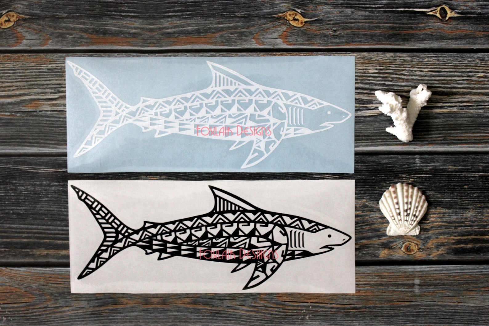 Shark Vinyl Decal Bumper Sticker Great White Deep Sea Fishing - Etsy