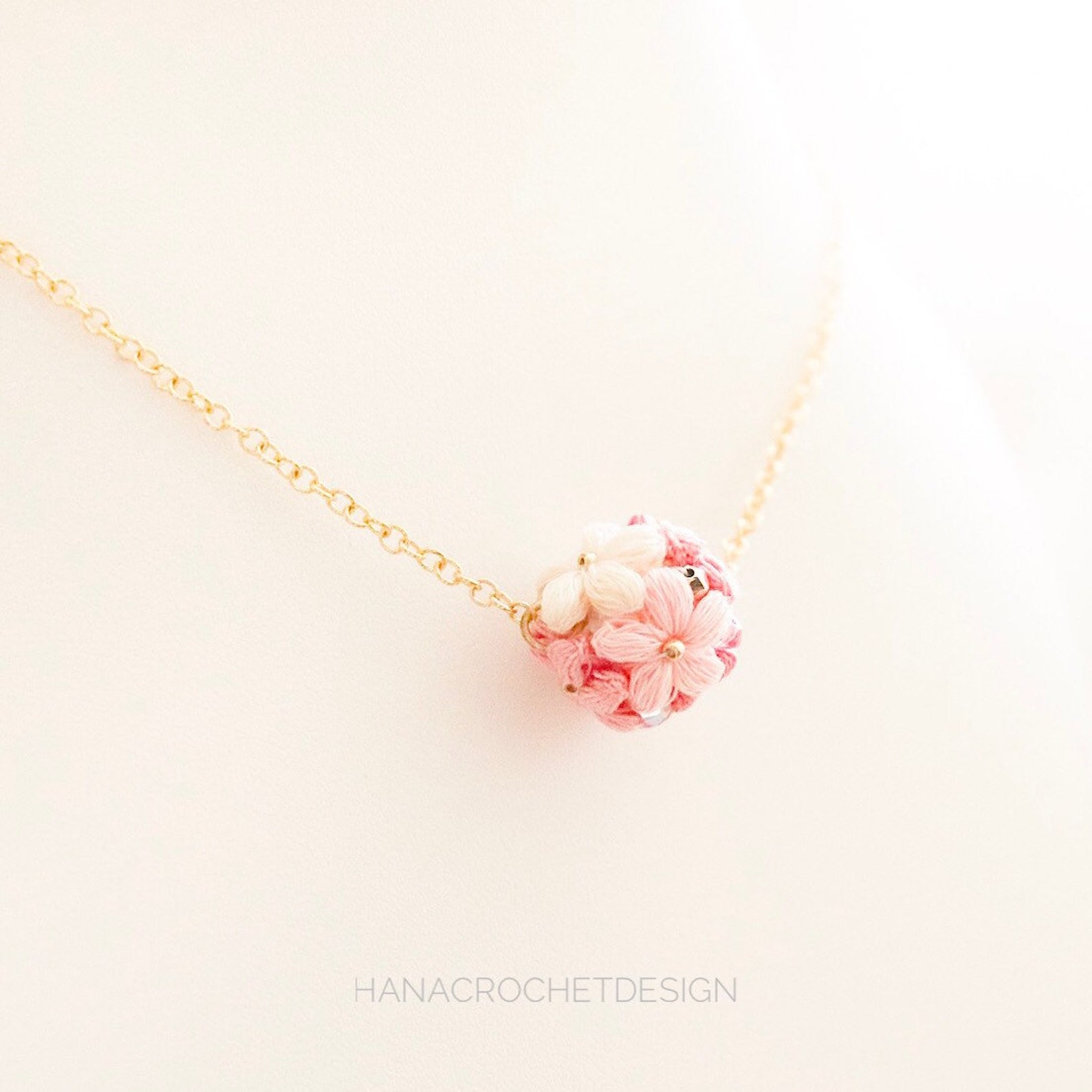 Crochet Puff Flower Ball Pendant PDF Crochet Pattern Puff - Etsy