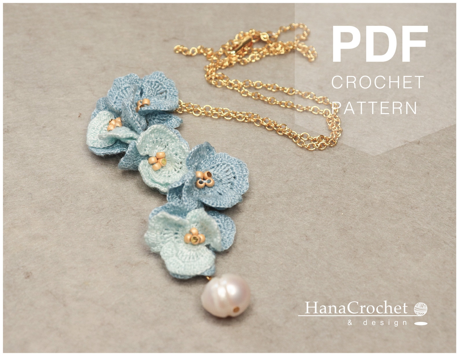 Crochet Miniature Flower Pendant Lace Crochet Necklace | Etsy