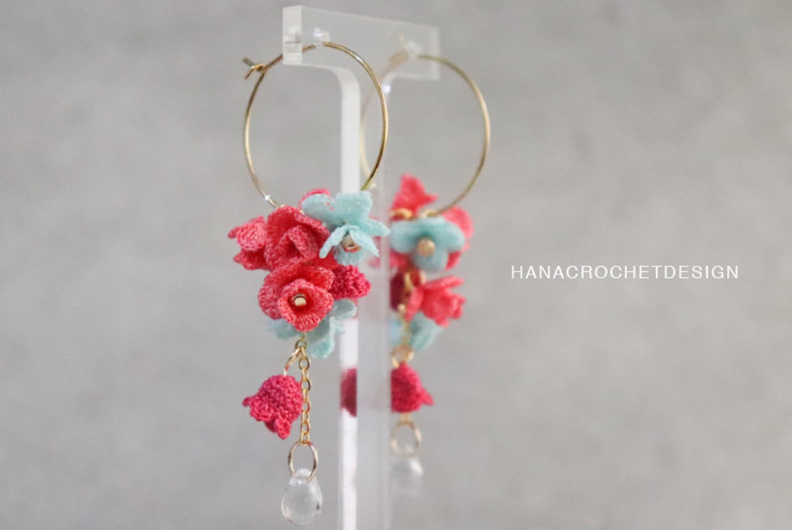 Dangle Flower Crochet Pattern PDF Crochet Pattern Flower - Etsy