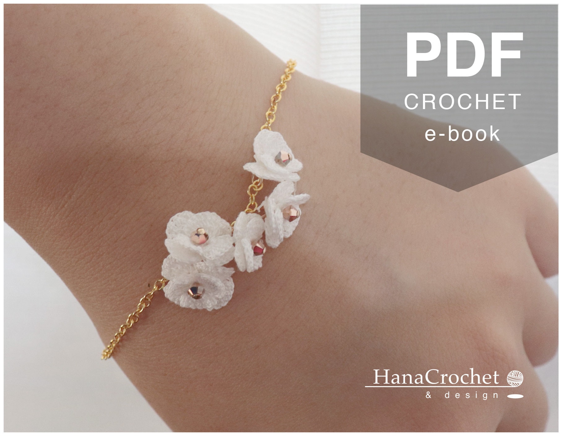 Crochet Jewelry E-book – 6 Micro Crochet Flower Designs (PDF Pattern ...