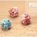 Crochet Puff Flower Ball Pendant PDF Crochet Pattern Puff - Etsy