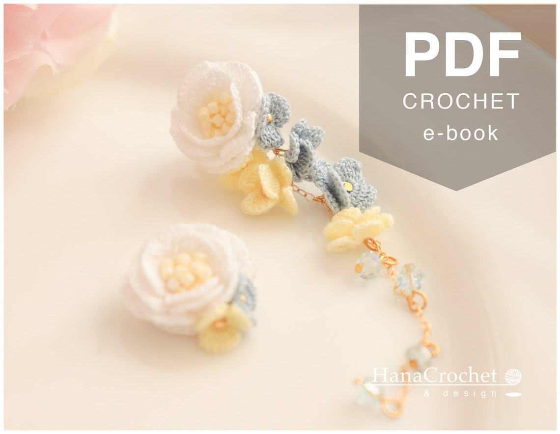 Crochet Jewelry E-book 6 Crochet Jewelry Design With Diagram - Etsy