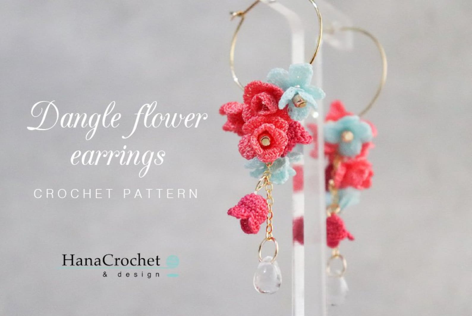 Dangle Flower Crochet Pattern PDF Crochet Pattern Flower - Etsy