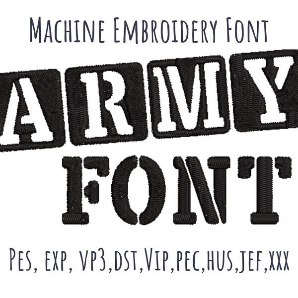 Army Embroidery - Etsy