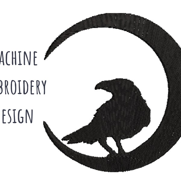 Raven Embroidery - Etsy