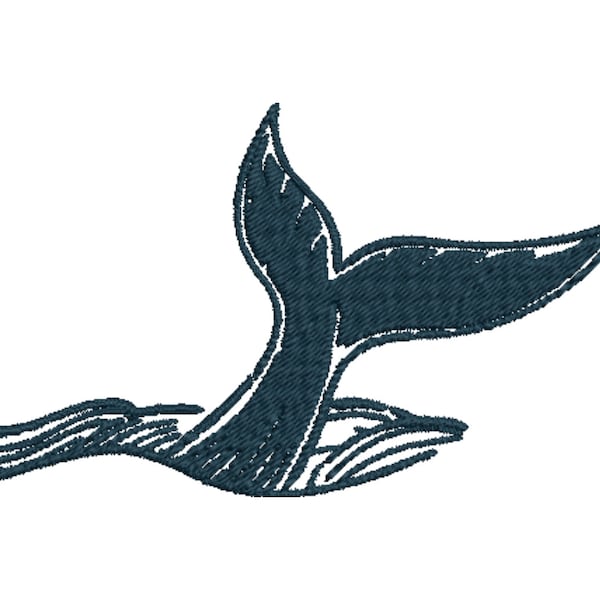 Whale Embroidery - Etsy