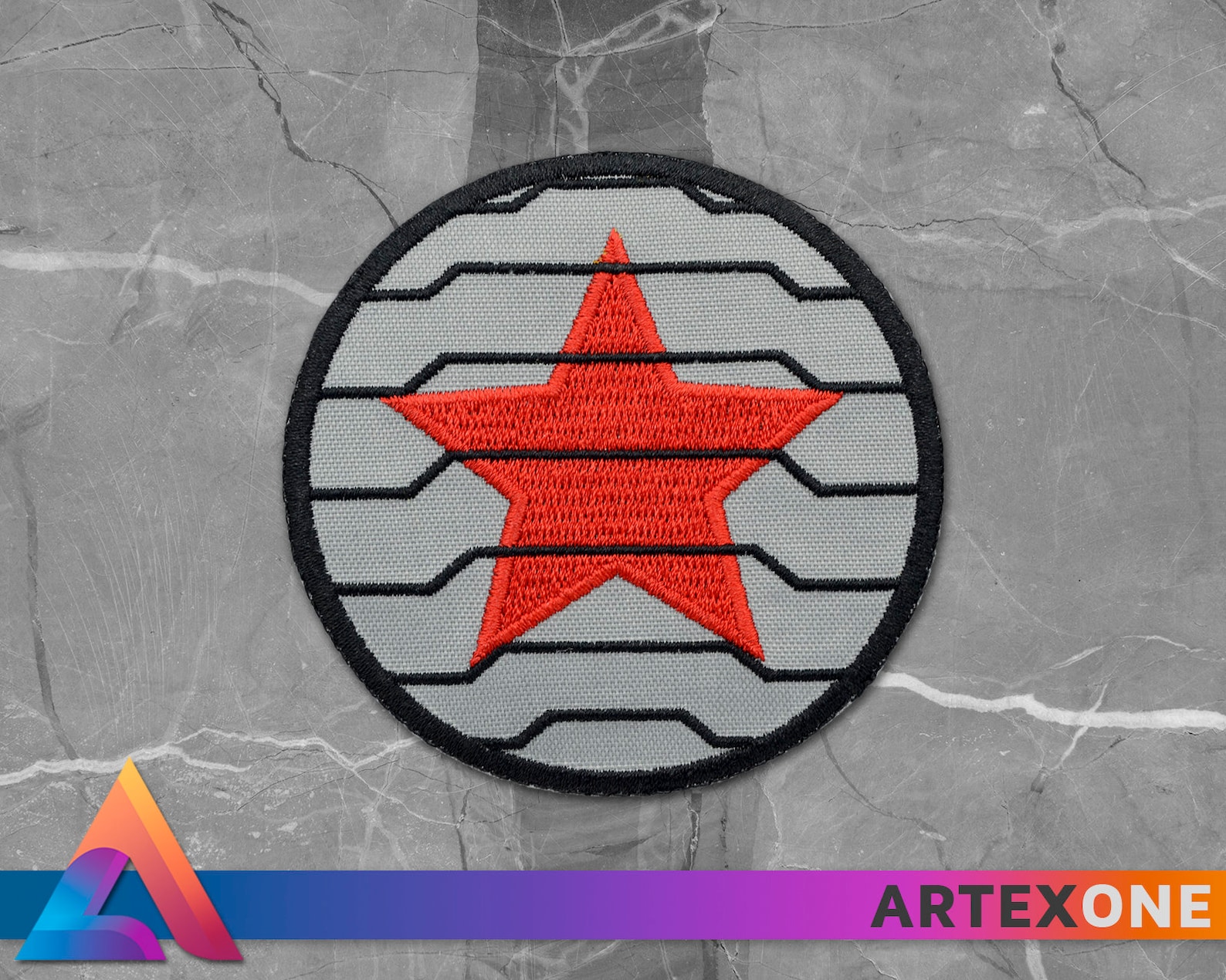 Winter Solider, Bucky Barnes, Arm Emblem Iron-on Embroidered Patch ...