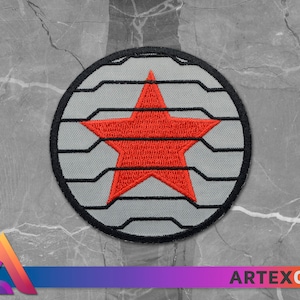 Winter Solider, Bucky Barnes, Arm Emblem Iron-on Embroidered Patch ...