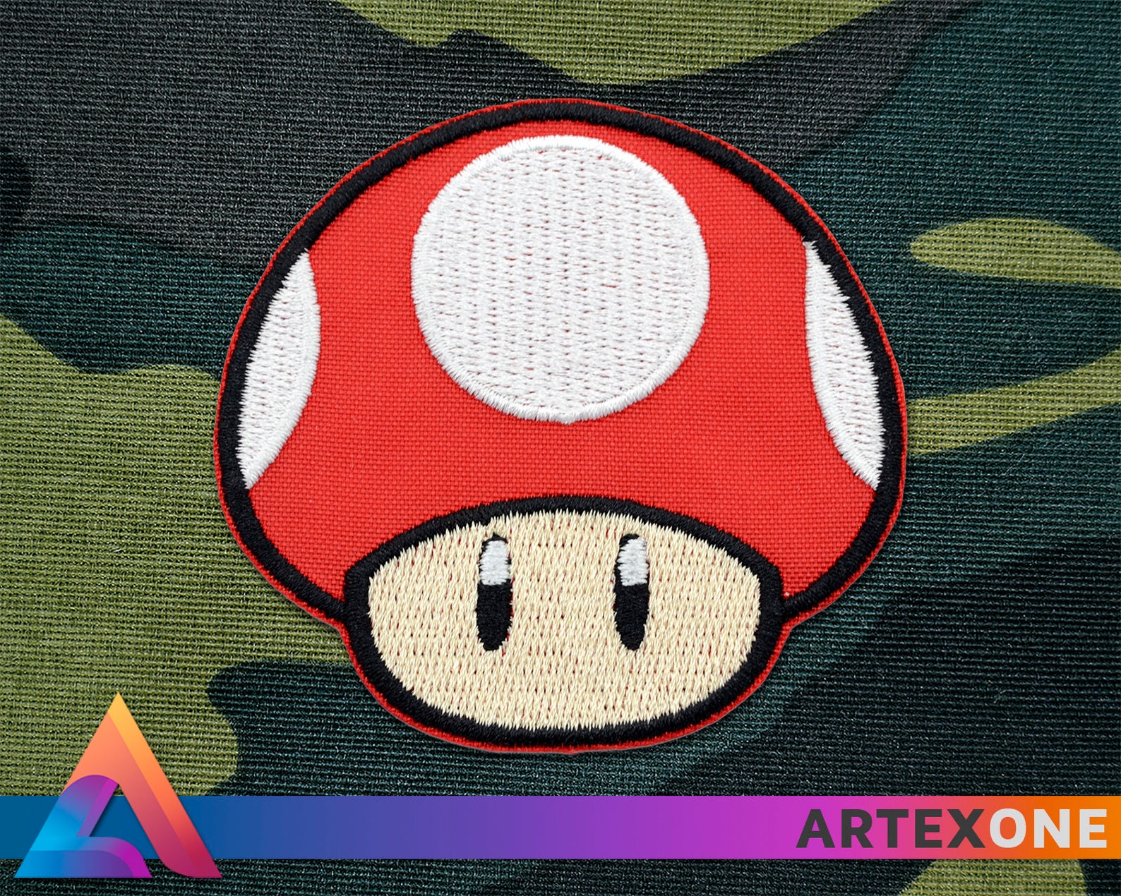 Super Mario Bros Red Mushroom Iron-on Embroidered Patch | Etsy