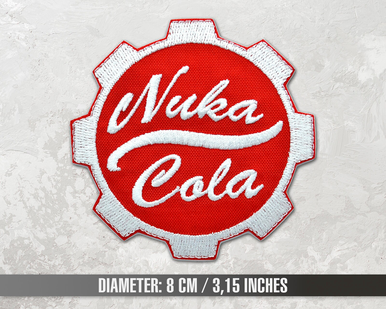 Retro Futuristic Cola Emblem Embroidered Patch, Post Apocalyptic ...