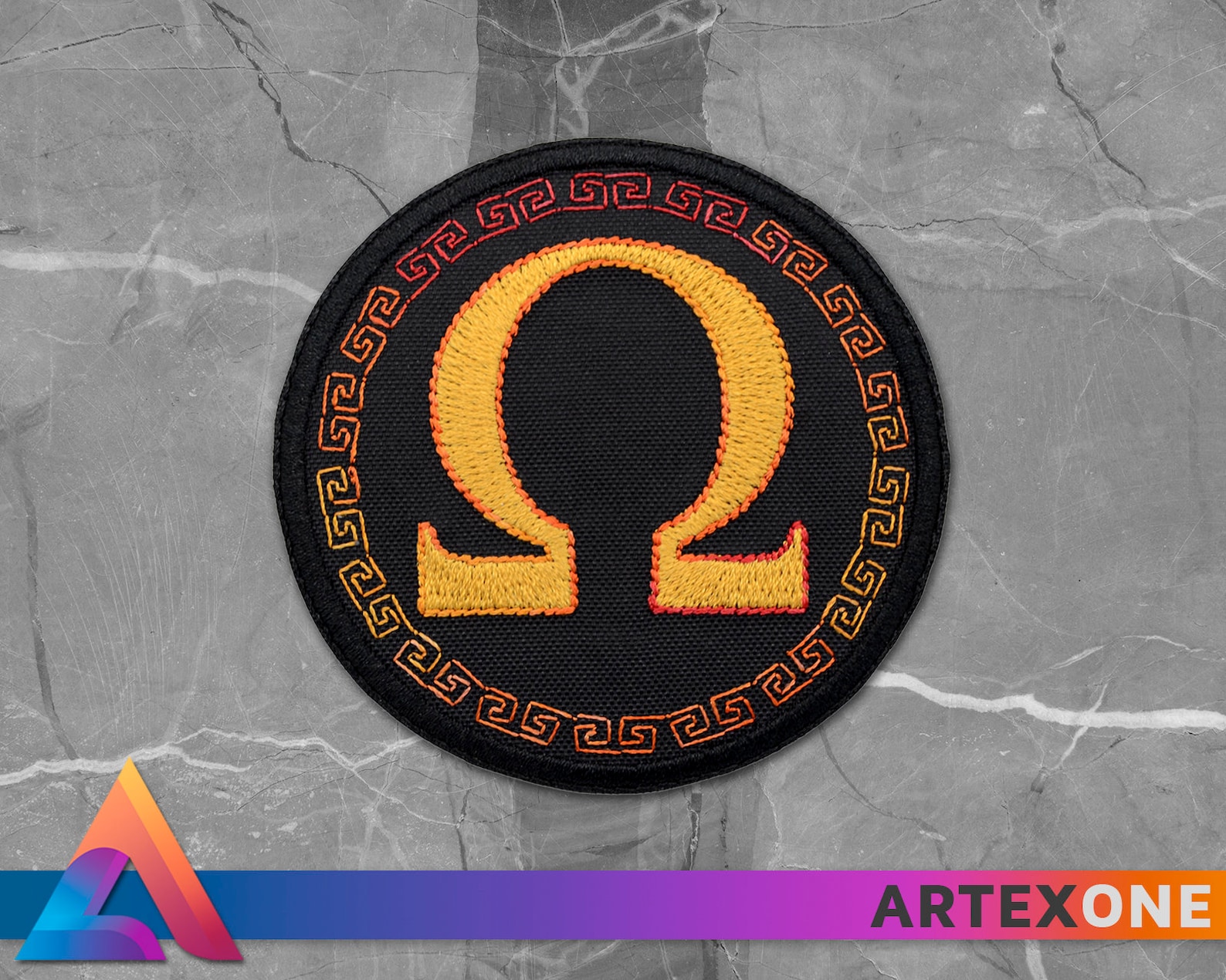 God of War Kratos Omega Emblem Iron-on Embroidered Patch - Etsy