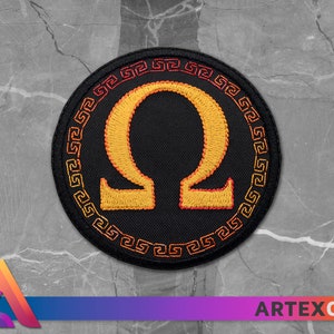 God of War Kratos Omega Emblem Iron-on Embroidered Patch, Custom ...