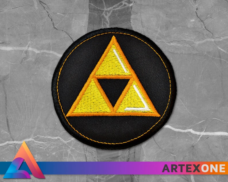 The Legend of Zelda Triforce Emblem Iron-on Embroidered Patch - Etsy